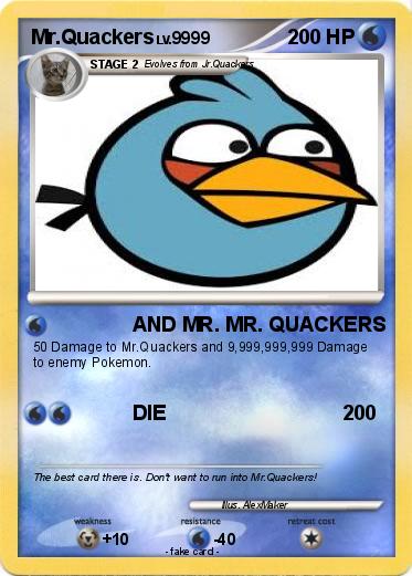 Pokémon Mr Quackers - AND MR. MR. QUACKERS - My Pokemon Card