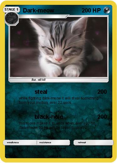 Pokémon Dark meow - steal - My Pokemon Card