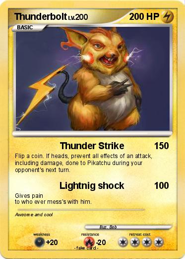 Pokémon Thunderbolt 77 77 - Thunder Strike - My Pokemon Card