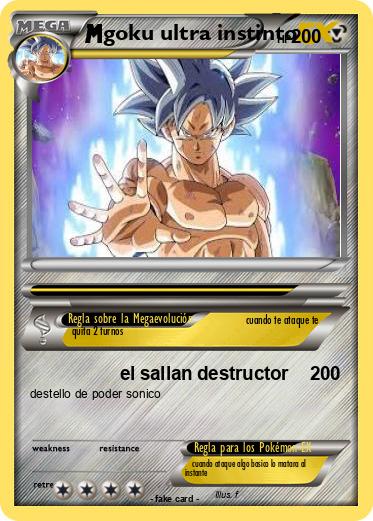 Pokémon goku ultra instinto 26 26 - el sallan destructor - Mi carta pokémon