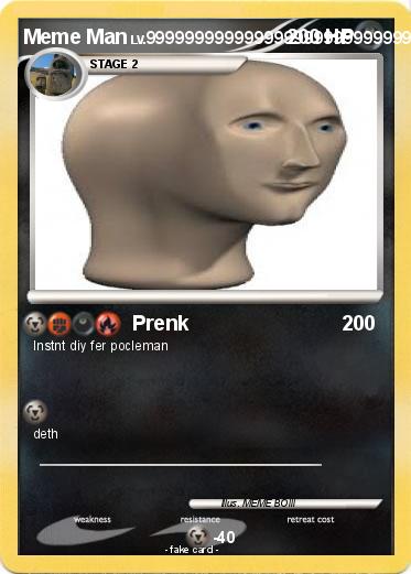 Pokémon Meme Man 66 66 - Prenk - My Pokemon Card