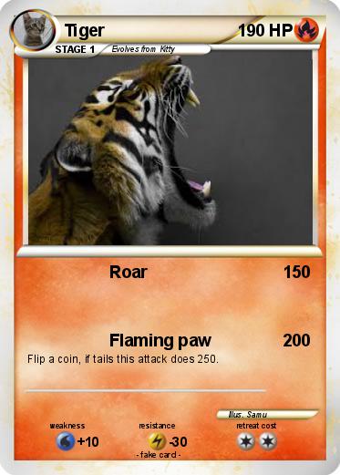 Pokémon Tiger 1026 1026 - Roar - My Pokemon Card