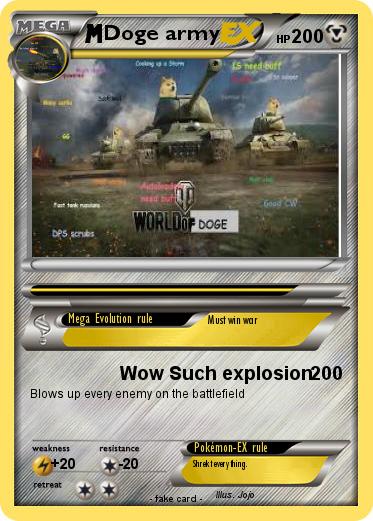 Pokémon Doge army 20 20 - Wow Such explosion - My Pokemon Card