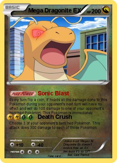 Pokémon Mega Dragonite EX 4 4 - Sonic Blast - My Pokemon Card