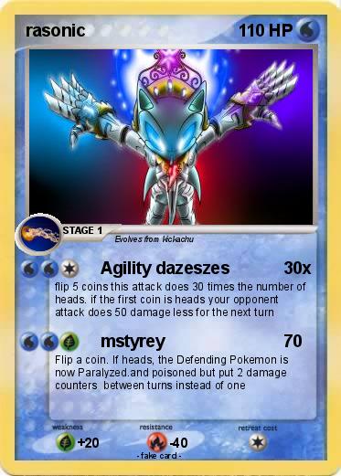 Pokémon rasonic - Agility dazeszes - My Pokemon Card