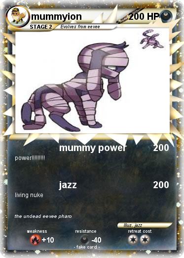 Pokémon mummyion - mummy power - My Pokemon Card