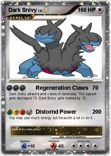 Pokémon Dark Snivy 15 15 - Regeneration Claws - My Pokemon Card