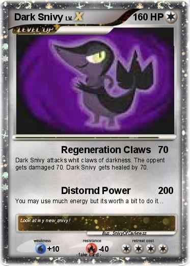 Pokémon Dark Snivy 16 16 - Regeneration Claws - My Pokemon Card