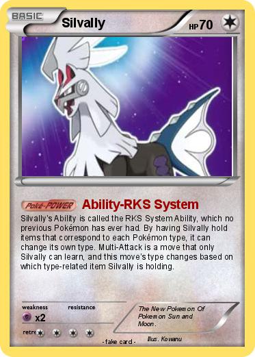 Pokémon Silvally 1 1 - Ability-RKS System - My Pokemon Card