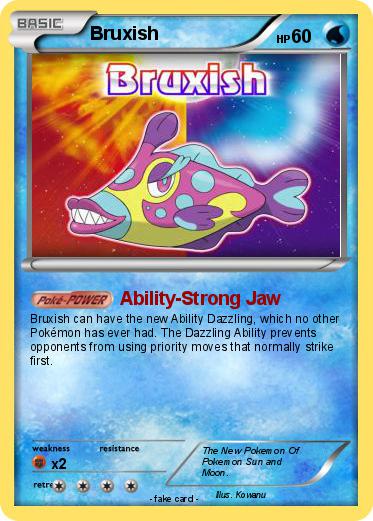 Pokémon Bruxish 2 2 - Ability-Strong Jaw - My Pokemon Card