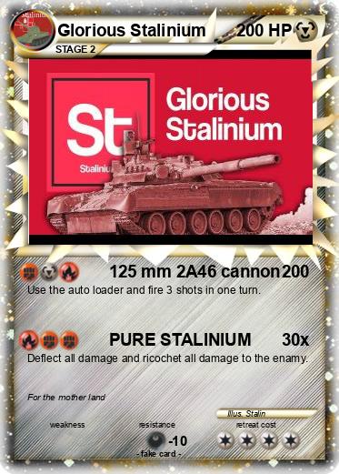 Pokémon Glorious Stalinium - 125 mm 2A46 cannon - My Pokemon Card
