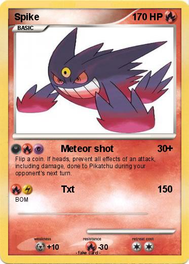 Pokémon Spike 545 545 - Meteor shot - My Pokemon Card