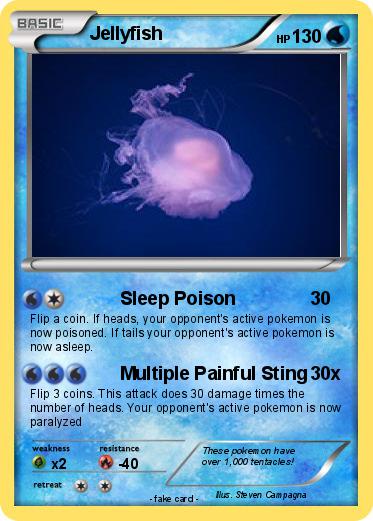 Pokémon Jellyfish 456 456 Sleep Poison My Pokemon Card