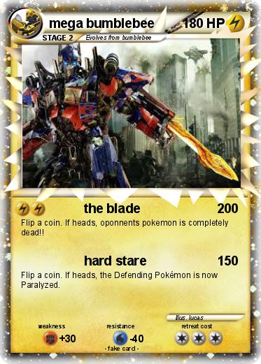 Pokémon mega bumblebee - the blade - My Pokemon Card