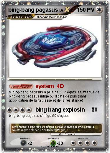 Pokémon bing bang pagasus - system 4D - Ma carte Pokémon