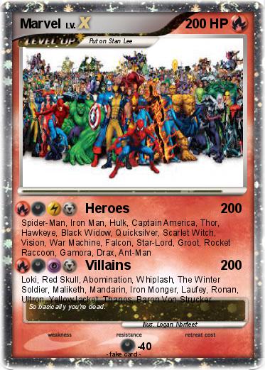 Pokémon Marvel 93 93 - Heroes - My Pokemon Card