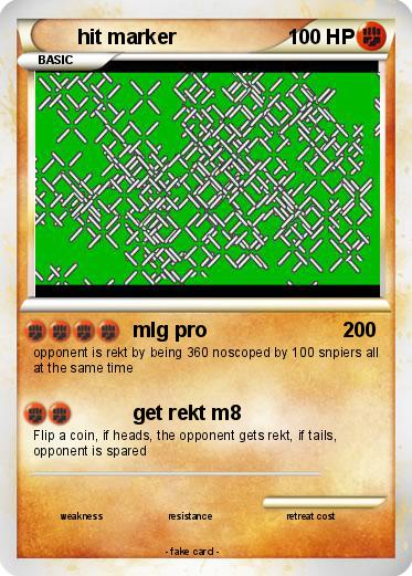 Pokémon hit marker 1 1 - mlg pro - My Pokemon Card
