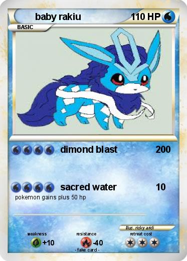 Pokémon baby rakiu - dimond blast - My Pokemon Card