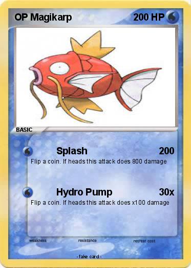 Pokémon OP Magikarp - Splash - My Pokemon Card