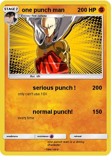 Pokémon one punch man 83 83 - serious punch ! - My Pokemon Card