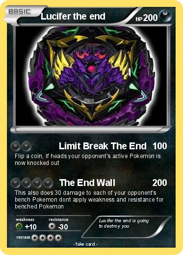 Pokémon Lucifer the end 1 1 - Limit Break The End - My Pokemon Card