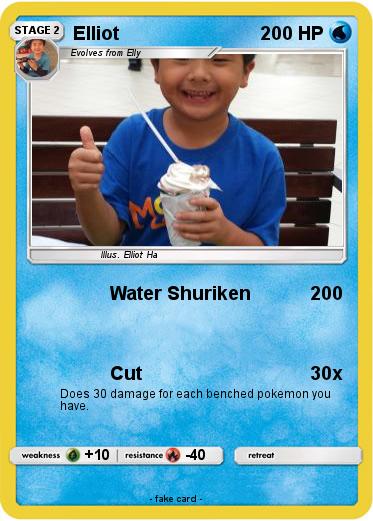 Pokémon Elliot 155 155 - Water Shuriken - My Pokemon Card