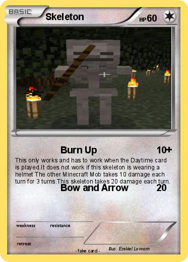 Pokémon Skeleton 583 583 - Burn Up - My Pokemon Card