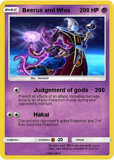 Pokémon Beerus and Whis - Judgement of gods - My Pokemon Card
