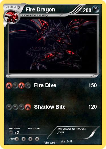 Pokémon Fire Dragon 608 608 - Fire Dive - My Pokemon Card