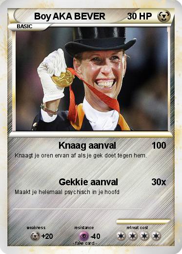 Pokémon Boy AKA BEVER - Knaag aanval - My Pokemon Card