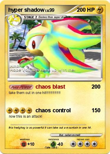 Pokémon hyper shadow 98 98 - chaos blast - My Pokemon Card