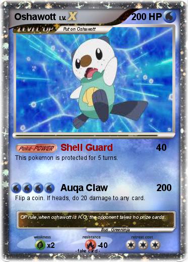 Pokémon Oshawott 1030 1030 - Shell Guard - My Pokemon Card