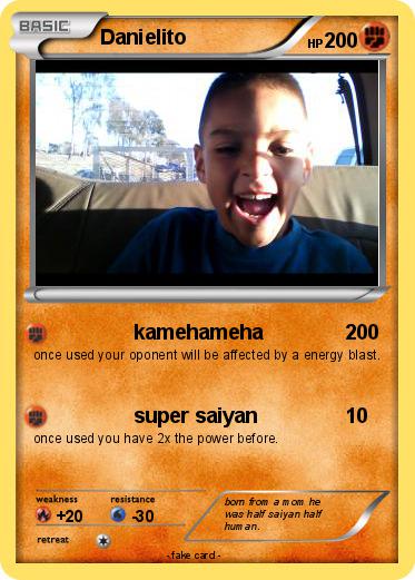 Pokémon Danielito 1 1 - kamehameha - My Pokemon Card