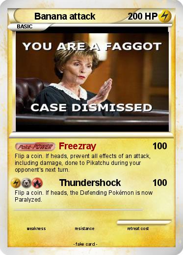 Pokémon Banana attack - Freezray - My Pokemon Card