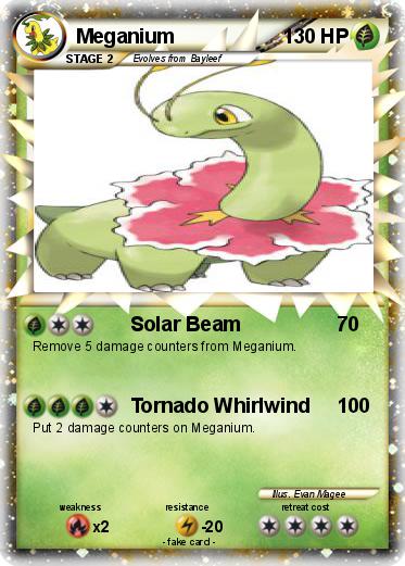 Pokémon Meganium 459 459 - Solar Beam - My Pokemon Card