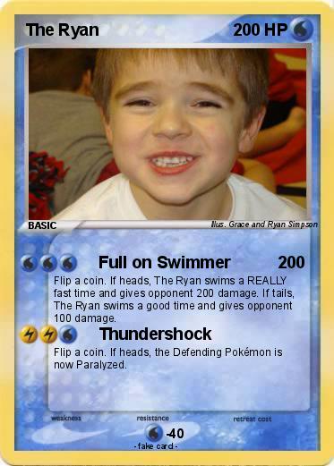 Pokémon The Ryan 2 2 - Full on Swimmer - My Pokemon Card