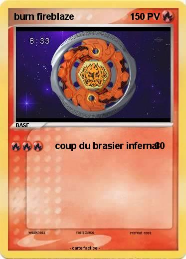 Pokémon burn fireblaze 12 12 - coup du brasier infernal - Ma carte Pokémon