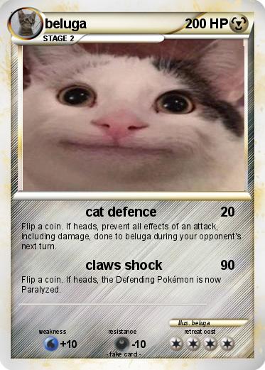 Pokémon beluga 206 206 - cat defence - My Pokemon Card