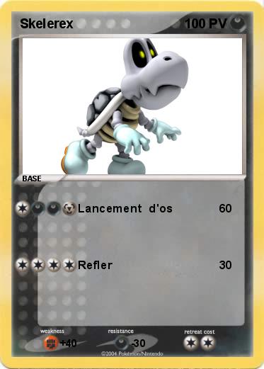Pokémon Skelerex 68 68 - Lancement d'os - Ma carte Pokémon