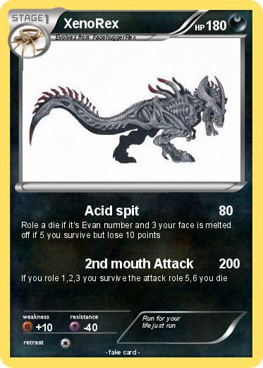 Pokémon XenoRex - Acid spit - My Pokemon Card
