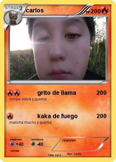 Pokémon carlos 319 319 - grito de llama - Mi carta pokémon