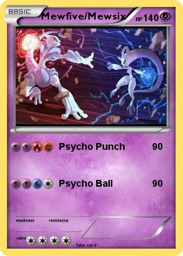 Pokémon Mewfive Mewsix - Psycho Punch - My Pokemon Card