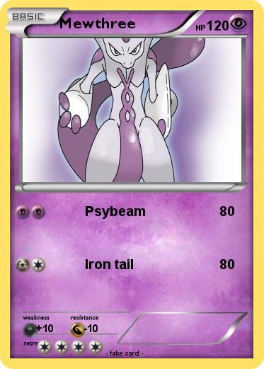 Pokémon Mewthree 1298 1298 - Psybeam - My Pokemon Card