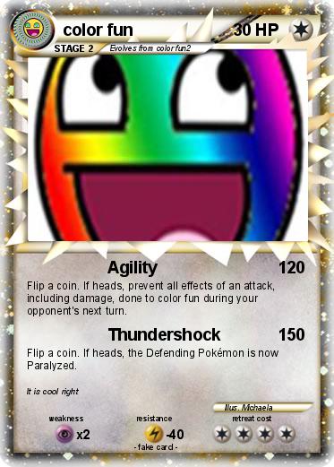 Pokémon color fun - Agility - My Pokemon Card