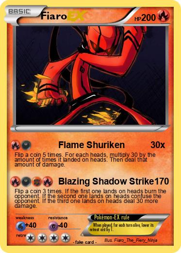 Pokémon Fiaro 3 3 - Flame Shuriken - My Pokemon Card