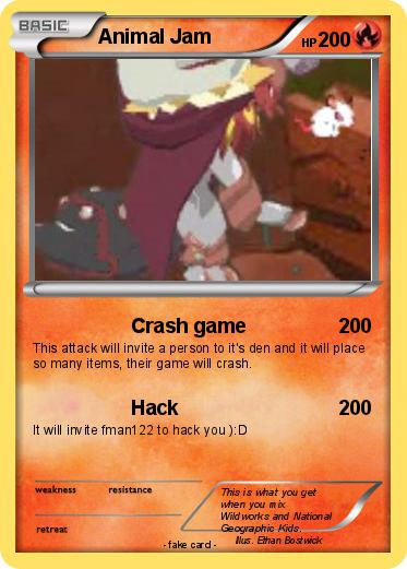 Pokémon Animal Jam 80 80 - Crash game - My Pokemon Card