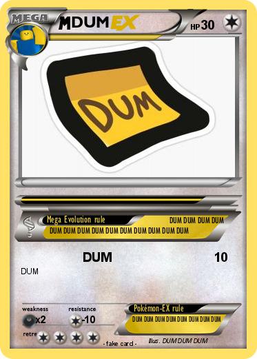 Pokémon DUM 158 158 - DUM - My Pokemon Card
