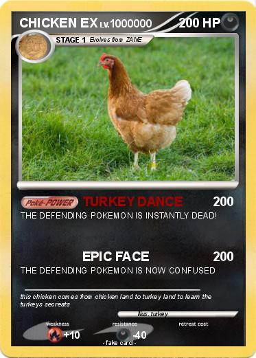 Pokémon CHICKEN EX 8 8 - TURKEY DANCE - My Pokemon Card