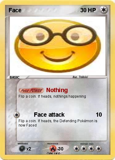 Pokémon Face 207 207 - Nothing - My Pokemon Card