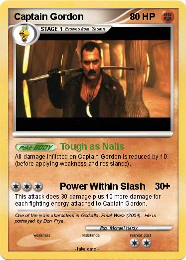 Pokémon Captain Gordon - Tough as Nails - My Pokemon Card